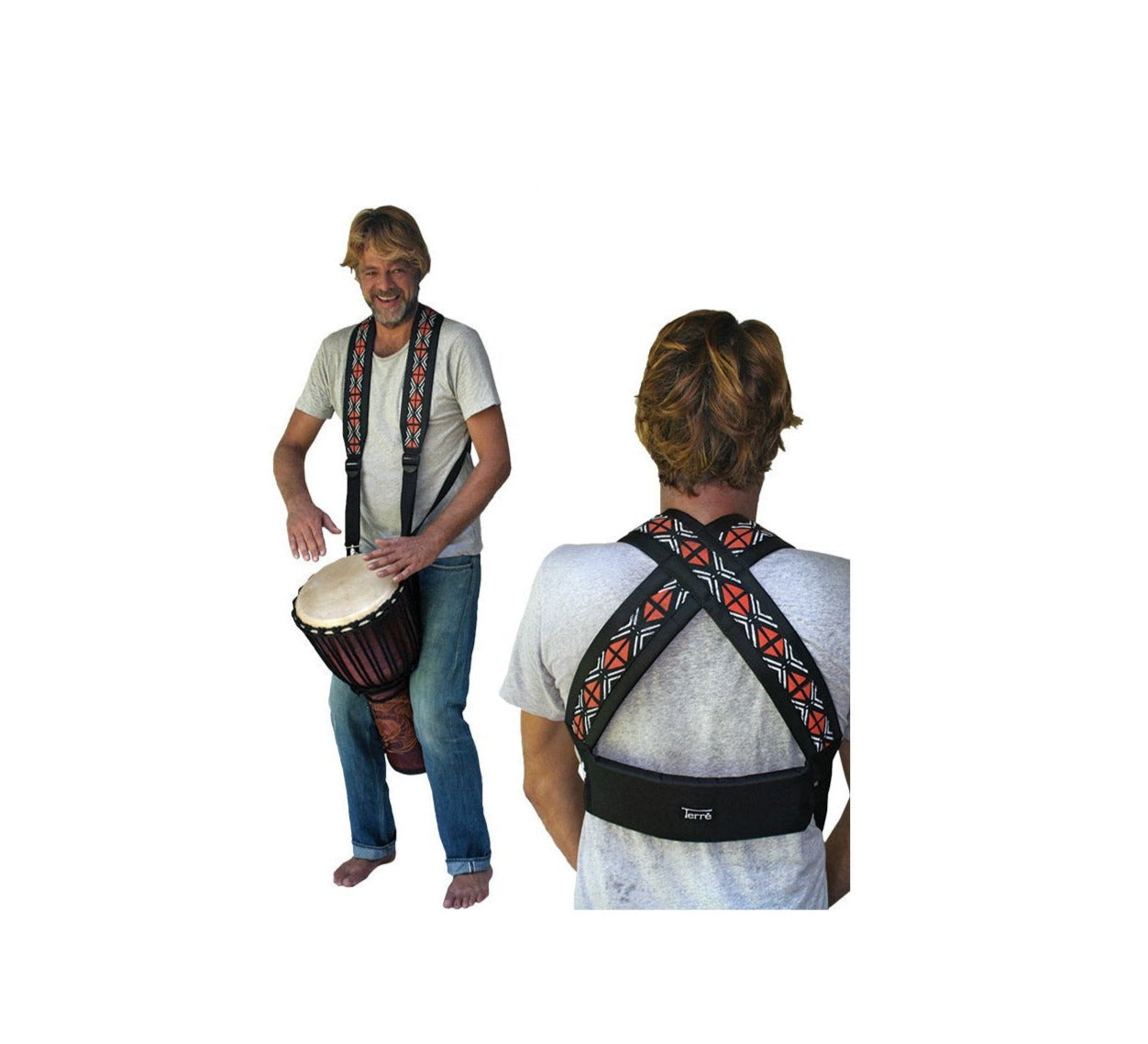 Djembe accessories: straps and shoulder straps, 4 models to choose fro ...